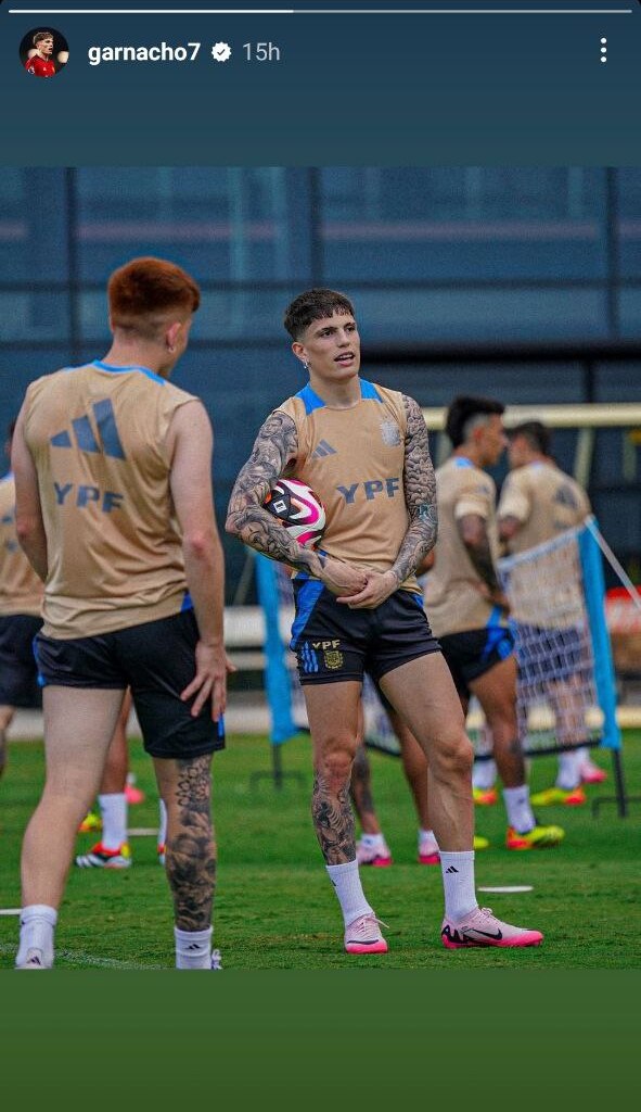 Alejandro Garnacho shares message ahead of Argentina's Copa America ...